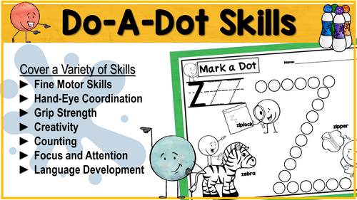 Alphabet Do-A-Dot Marker Printables - Capital Letter Dot Dauber ...