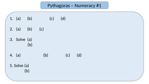More Pythagoras | Teaching Resources