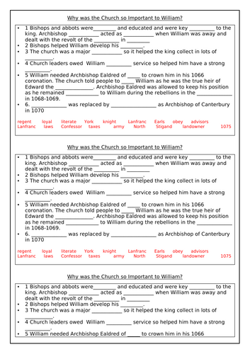 The Normanisation of the Church-Lanfranc | Teaching Resources