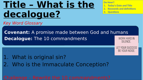 NEW RED - Catholic - Yr 8 - Creation and Covenant Scheme of Work Fully ...