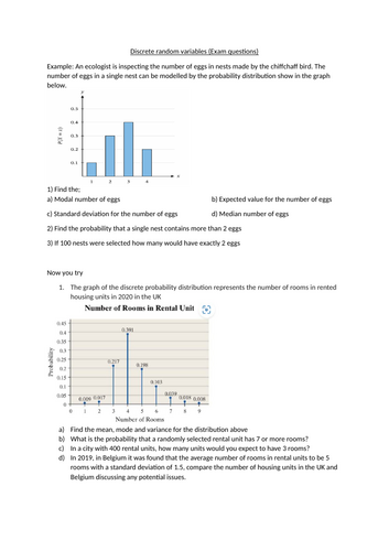Edexcel A level statistics: 13. Discrete random variables | Teaching ... Edexcel A level statistics: 13. Discrete random variables | Teaching ...