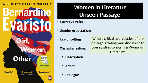 OCR English Literature A Level Paper 2 Women in Literature Unseen ...