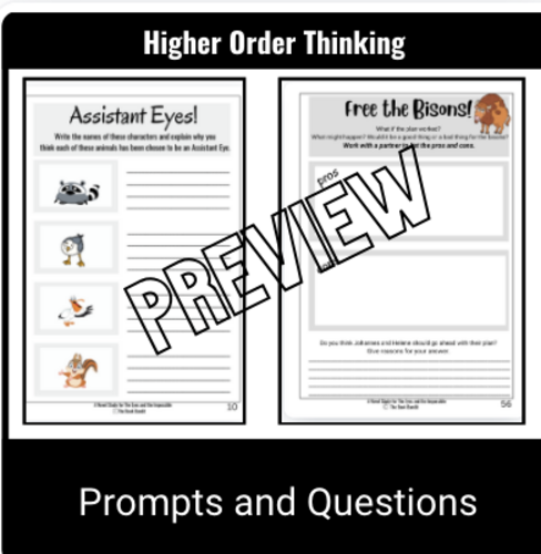 THE EYES AND THE IMPOSSIBLE Novel Study | Teaching Resources