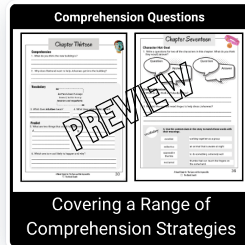 THE EYES AND THE IMPOSSIBLE Novel Study | Teaching Resources