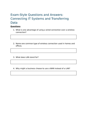 BTEC LEVEL 2 TECHNICALS - UNIT 5: IT SERVICE SOLUTIONS - Learning Aim ...