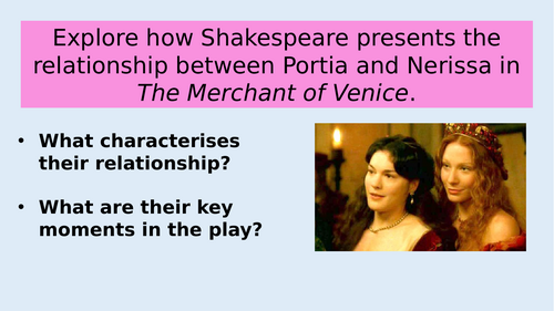 AQA English Literature GCSE Paper 1 The Merchant of Venice essay planning | Teaching Resources