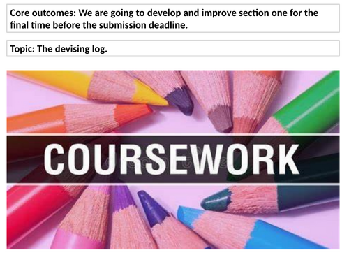 Devising log for GCSE drama AQA 8261 specification devising drama ...