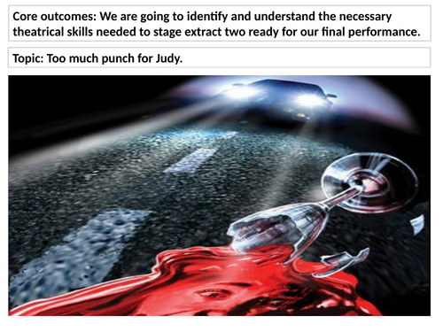 Too much punch for Judy for GCSE drama AQA 8261 specification texts in ...