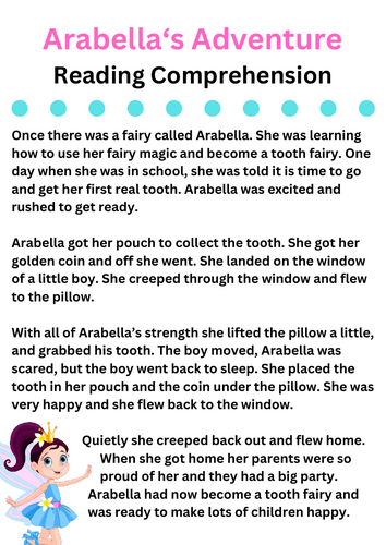 Arabella's Adventure Comprehension | Teaching Resources