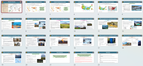 Gcse Geography Living Near Tectonic Hazards Lesson Teaching Resources