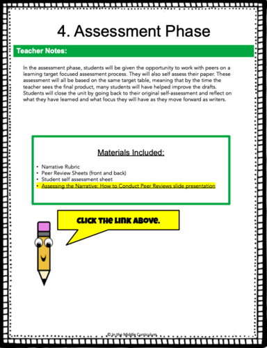 Middle School Narrative Writing Unit | Teaching Resources