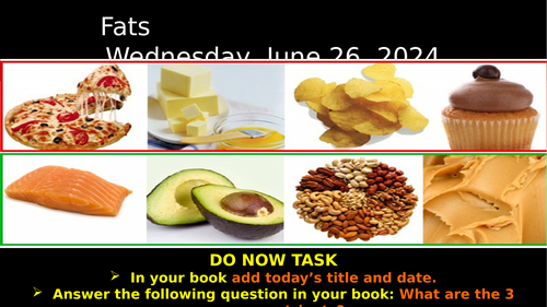 Fats Lesson | Teaching Resources