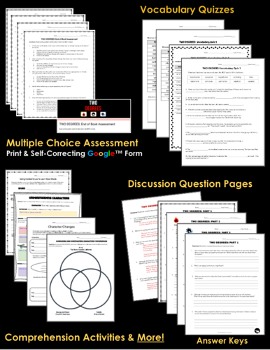 Two Degrees by Alan Gratz Novel Study Unit | Teaching Resources