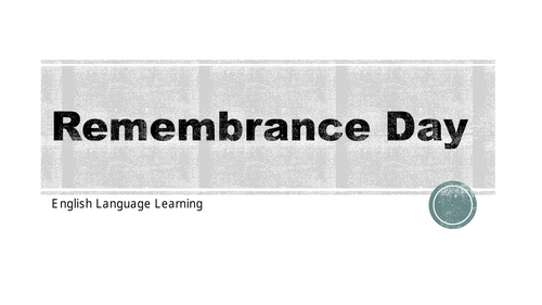 Remembrance Day | Teaching Resources