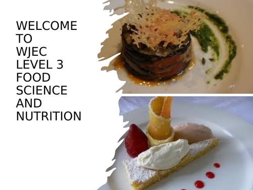 Introduction for Students to WJEC Food Science and Nutrition | Teaching ...