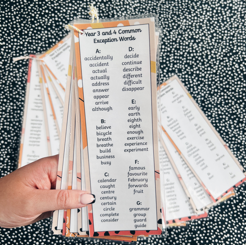 Year 2, 3 and 4 Common Exception Words | Teaching Resources