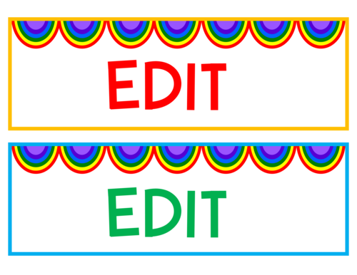 Printable Classroom Labels Bundle Pack, Name Labels, Back to School ...