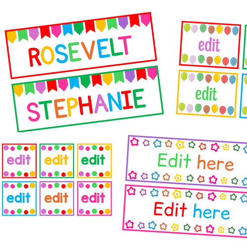 Printable Classroom Labels Bundle Pack, Name Labels, Back to School ...