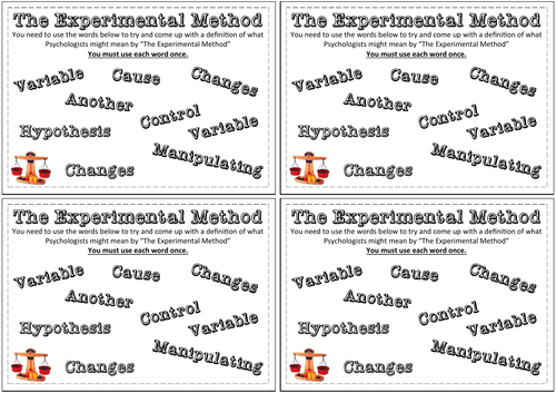 AQA A Level Psychology - Research Methods - Experimental Method ... AQA A Level Psychology - Research Methods - Experimental Method ...