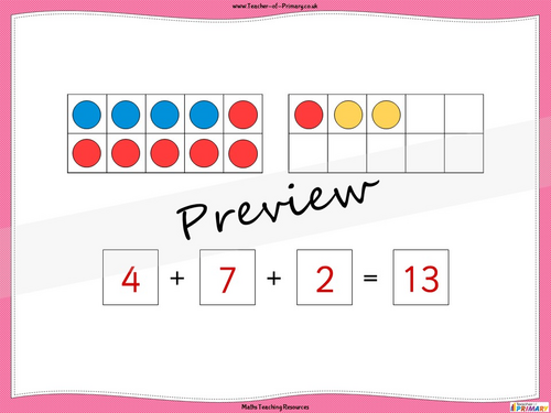 Add Three 1-Digit Numbers - Year 2 | Teaching Resources