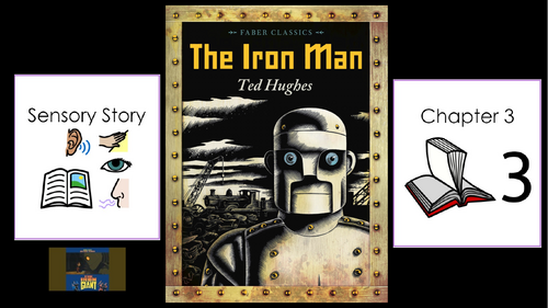 Sensory stories x 4 - The Iron Man by Ted Hughes | Teaching Resources