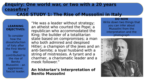 KEY STAGE 3 INTERNATIONAL RELATIONS ENQUIRY LESSON 5 THE RISE OF ...