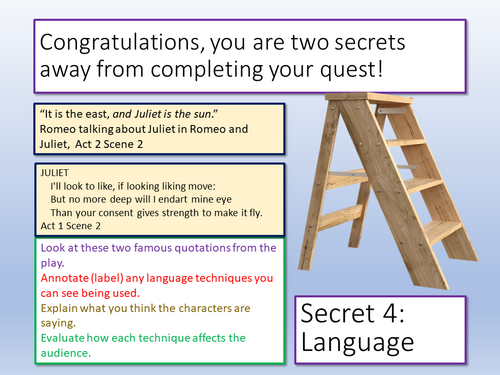 Romeo and Juliet Escape Room | Teaching Resources