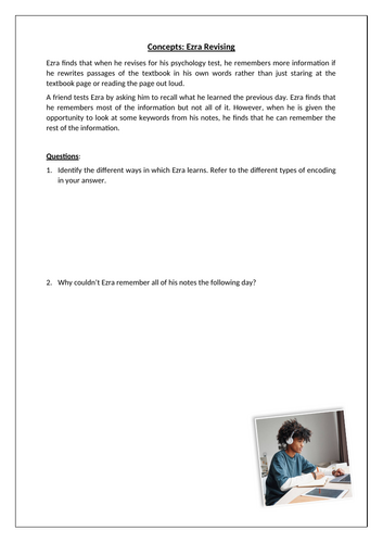 Aqa Gcse Psychology Encoding Storage And Retrieval Processes Of Memory [memory Topic