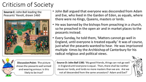 What were the causes of the Peasants' Revolt in 1381? | Teaching Resources