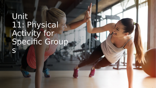 Cambridge Technicals Level 3 Sport Unit 11 LO1 Physical Activity for ...