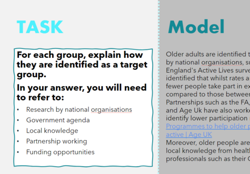 Cambridge Technicals Level 3 Sport Unit 11 LO1 Physical Activity for ...