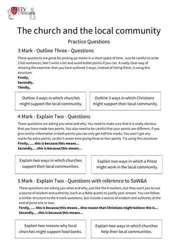 The Role of the Church in the Local Community | Teaching Resources