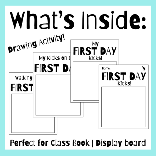 Back to School Drawing Activity: Shoes Themed | Teaching Resources