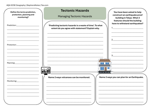 GCSE Geography Managing Tectonic Hazards | Teaching Resources