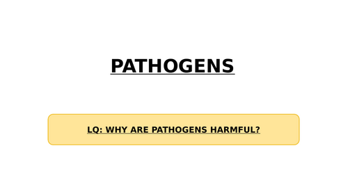 **iGCSE Biology Edexcel - PATHOGENS** | Teaching Resources