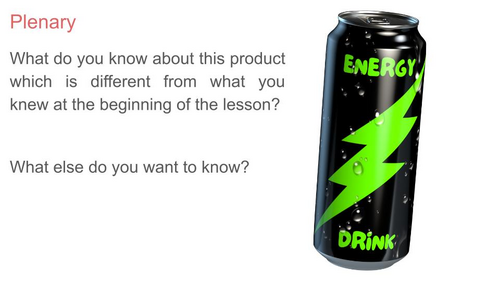 Energy Drink Tutorial | Teaching Resources