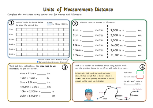 Units of Measurement: Distance (Year 4 / Year 5) | Teaching Resources