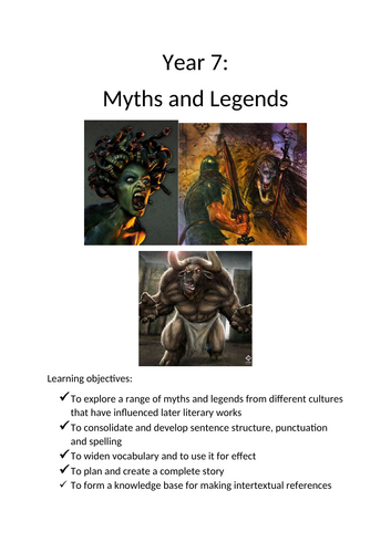 Myths and Legends SOW | Teaching Resources
