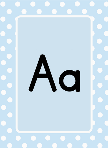 Alphabet Display: Spotty Pastel Theme | Teaching Resources