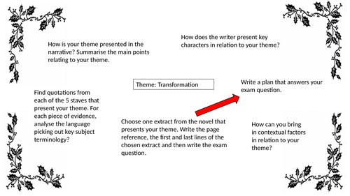 A Christmas Carol Themes Group Work | Teaching Resources