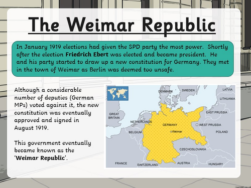 OCR Entry Level History: Germany 1925 - 55 | Teaching Resources