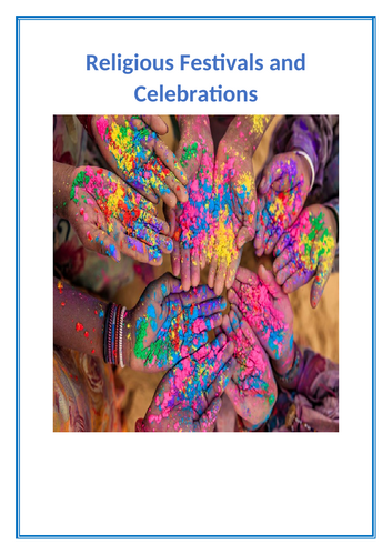 WJEC Humanities - Religious festivals and celebrations | Teaching Resources