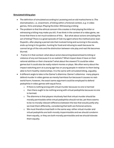 model plans A level philosophy applied ethics | Teaching Resources