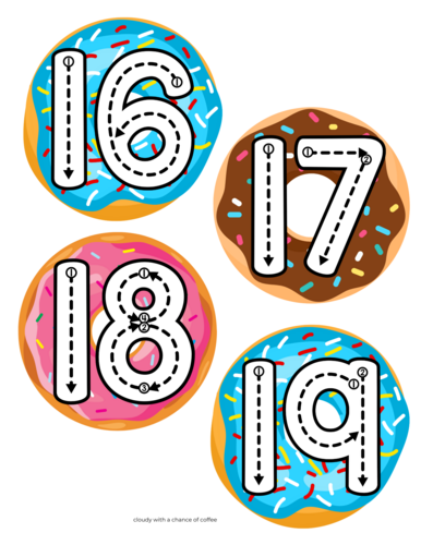 Donut Numbers 0-20 | Teaching Resources