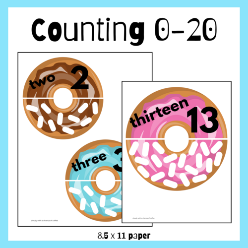 Donut Numbers 0-20 | Teaching Resources