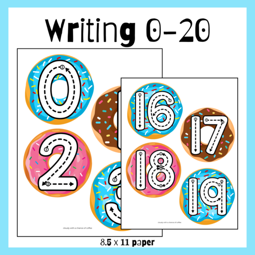 Donut Numbers 0-20 | Teaching Resources