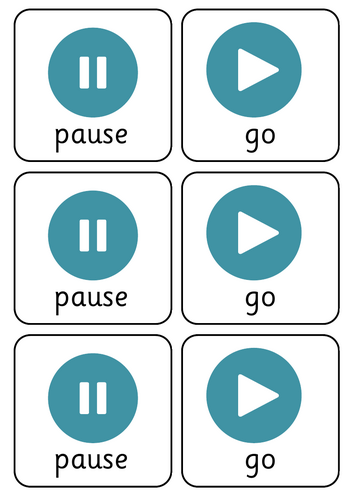 Pause & Go Visuals | Teaching Resources