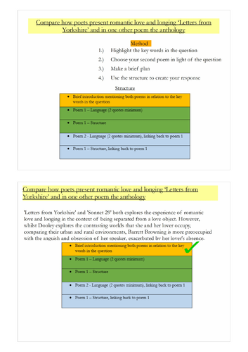 Modelled Poetry Exemplar - Letters From Yorkshire | Teaching Resources