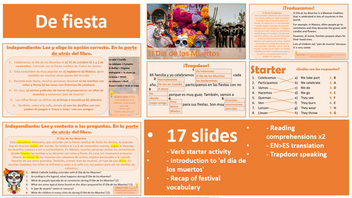 Spanish AQA GCSE 6.2 - De fiesta | Teaching Resources