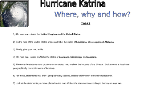 AQA Geography Natural Hazards Lesson Five | Teaching Resources